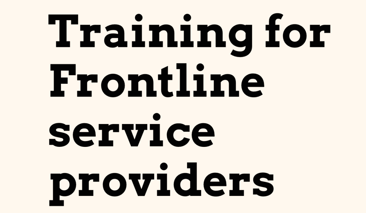 Training for Frontline service providers – Waterford Integration Services